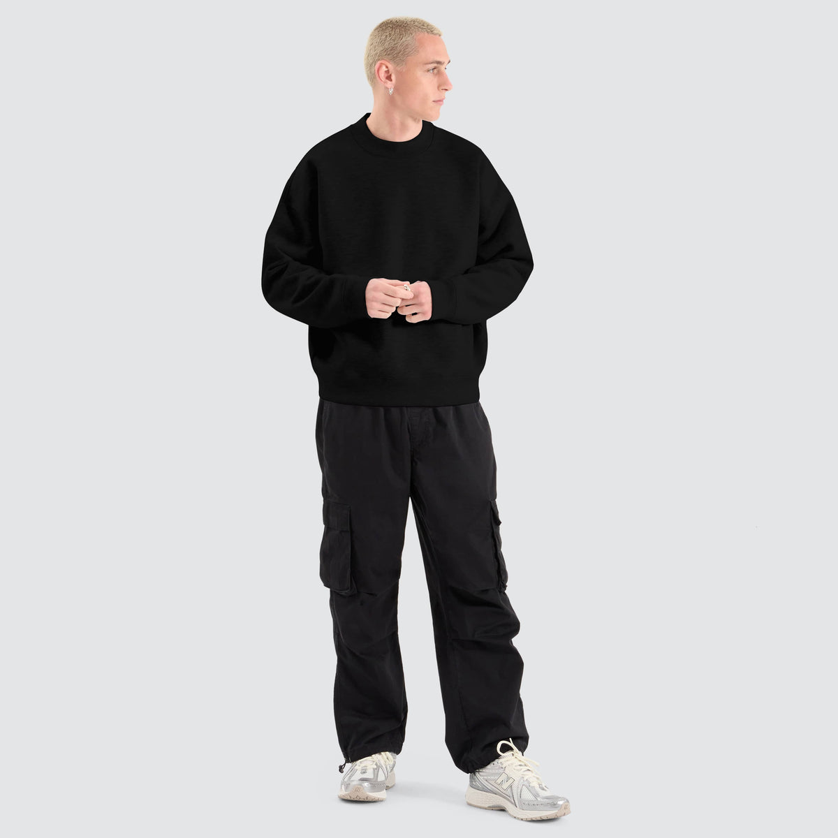 NXP Tulsa Box Fit Sweater in Jet Black | Neverland | Neverland Store