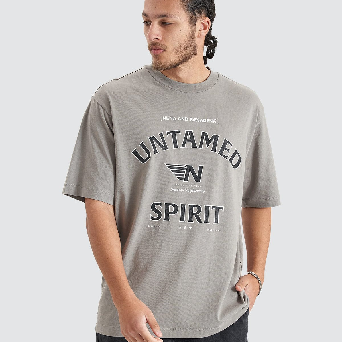 Untamed Heavy Oversized Tee in Moon Mist - Nena Pasadena | Neverland Store