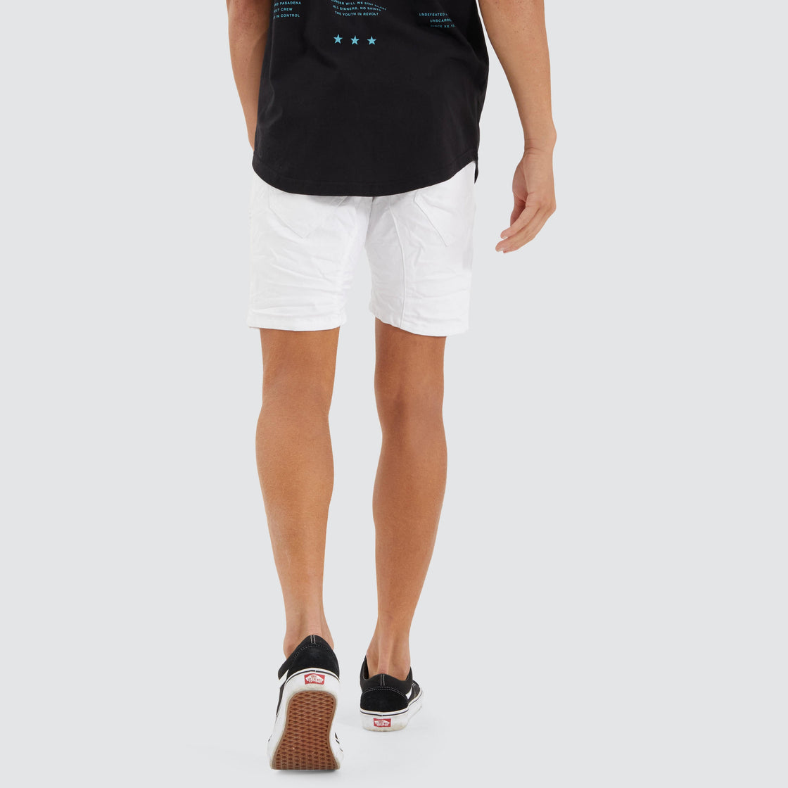 NXP Viper Denim Short in White | Neverland Store