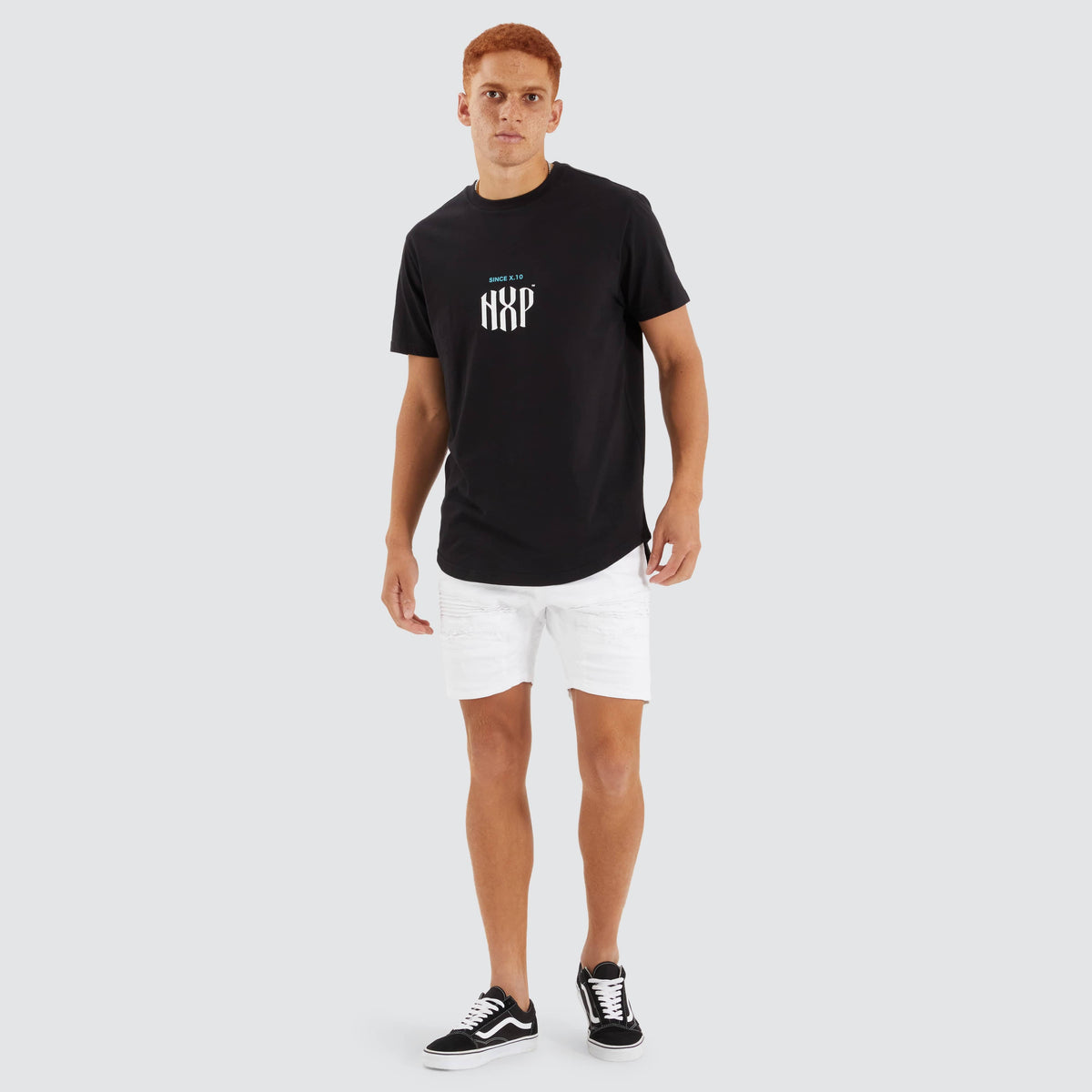 NXP Viper Denim Short in White | Neverland Store