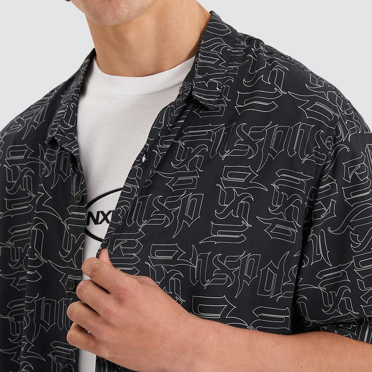 NXP Criminalisation Relaxed Black Party Shirt - Neverland Store