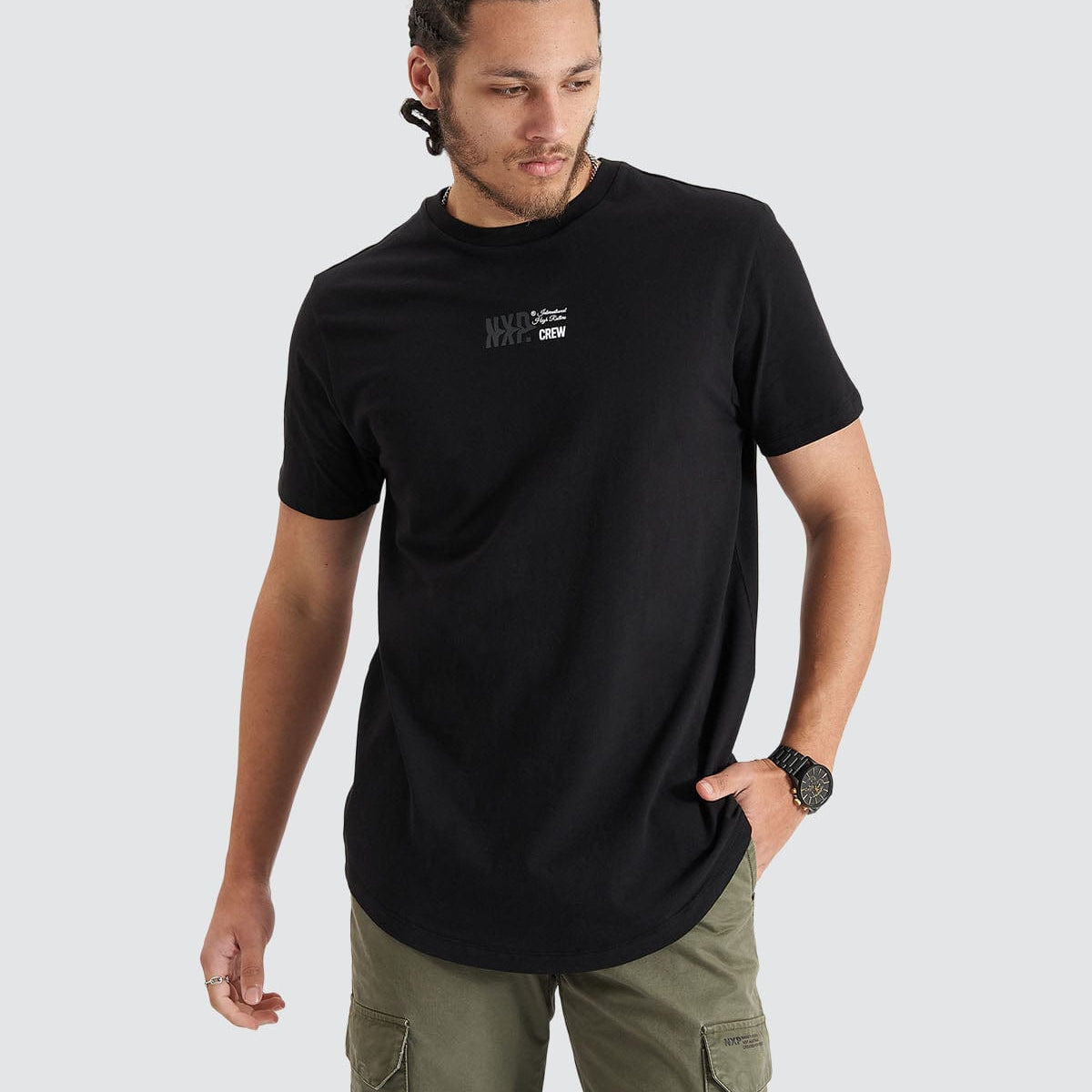 NXP Endplate Dual Curved Tee in Jet Black - Neverland Store