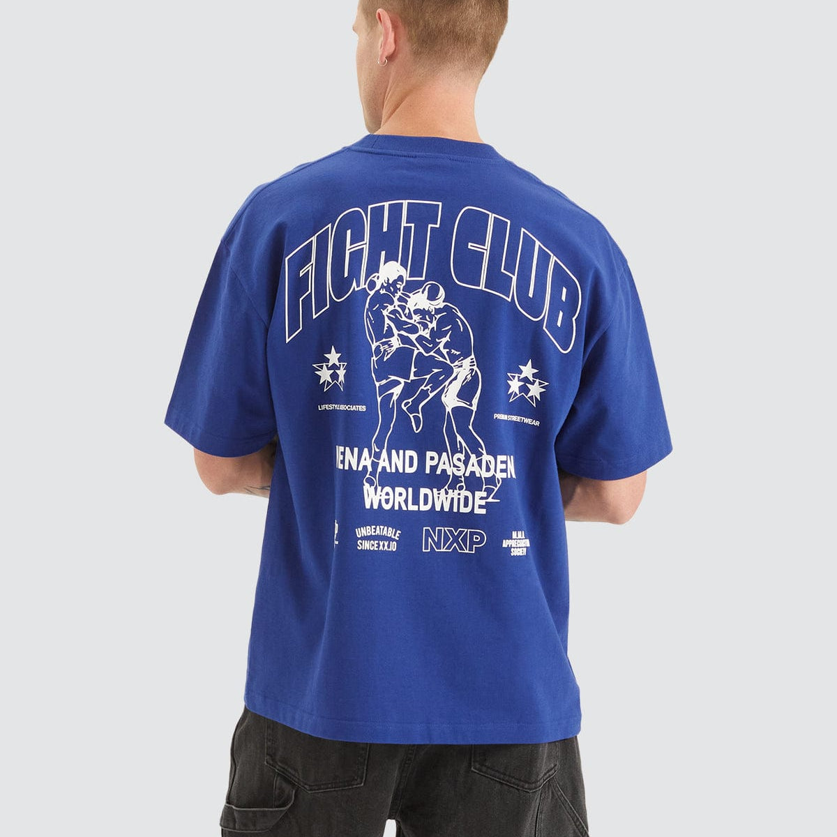 NXP Fight Club Heavy Street Tee in Blue | Neverland | Neverland Store