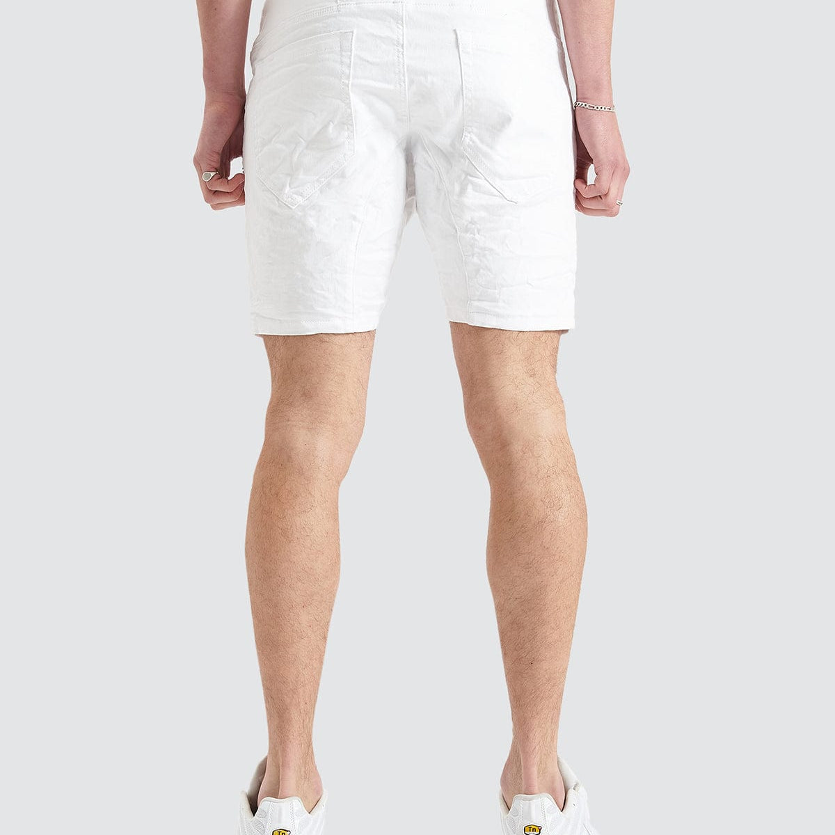 NXP Hell Cat Shorts White Denim | Neverland Store