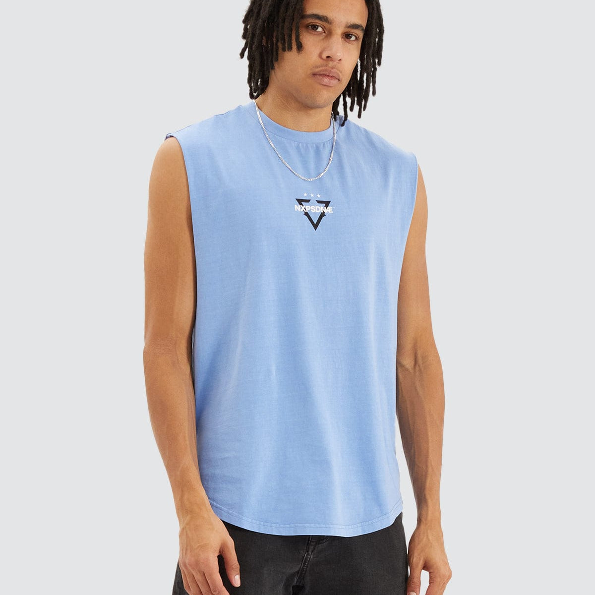 NXP Hunter Dual Curved Muscle T-Shirt Blue | Neverland | Neverland Store