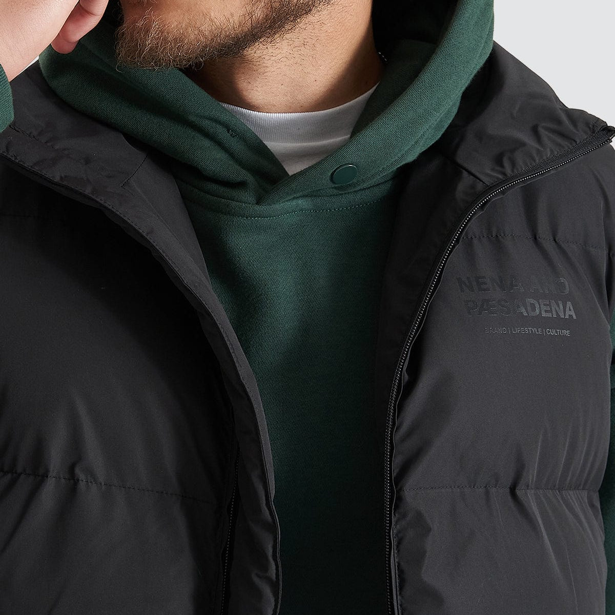 NXP Marshal Puffer Vest in Jet Black - Neverland Store