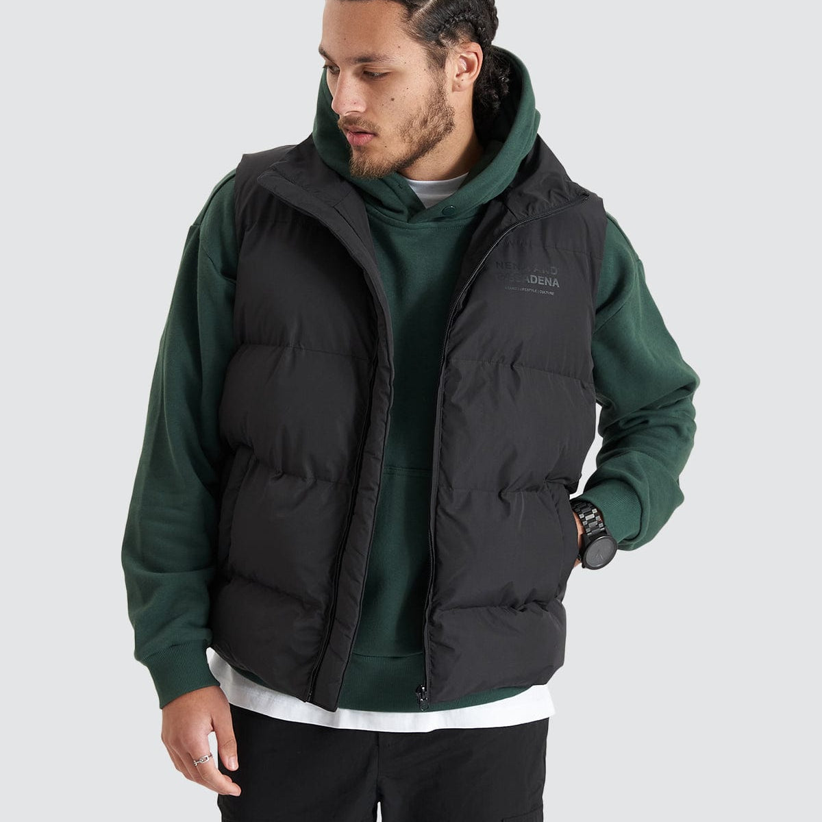 NXP Marshal Puffer Vest in Jet Black - Neverland Store