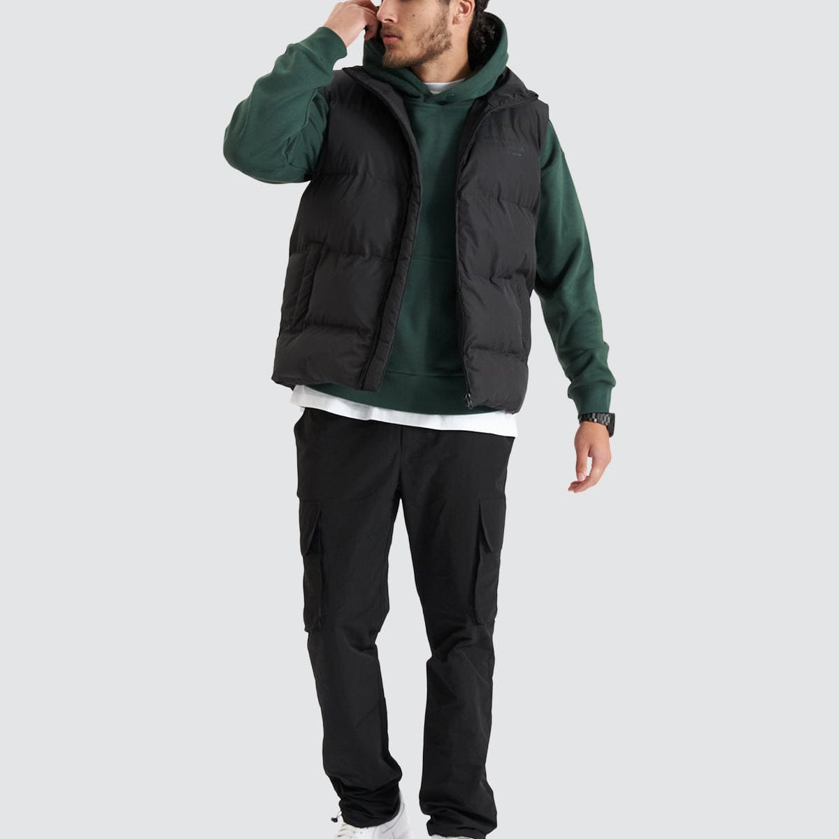 NXP Marshal Puffer Vest in Jet Black - Neverland Store