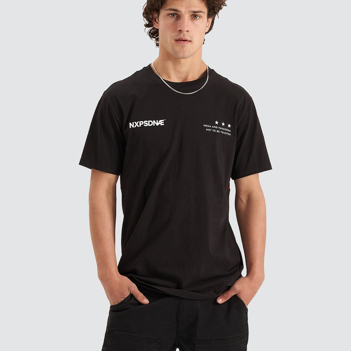 NXP Mercenary Cape Back Black T-Shirt - Neverland Store