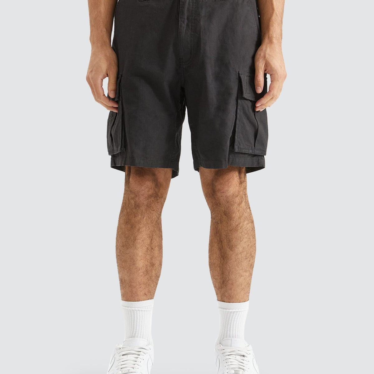 NXP Operations Ripstop Cargo Shorts in Black | Neverland Store
