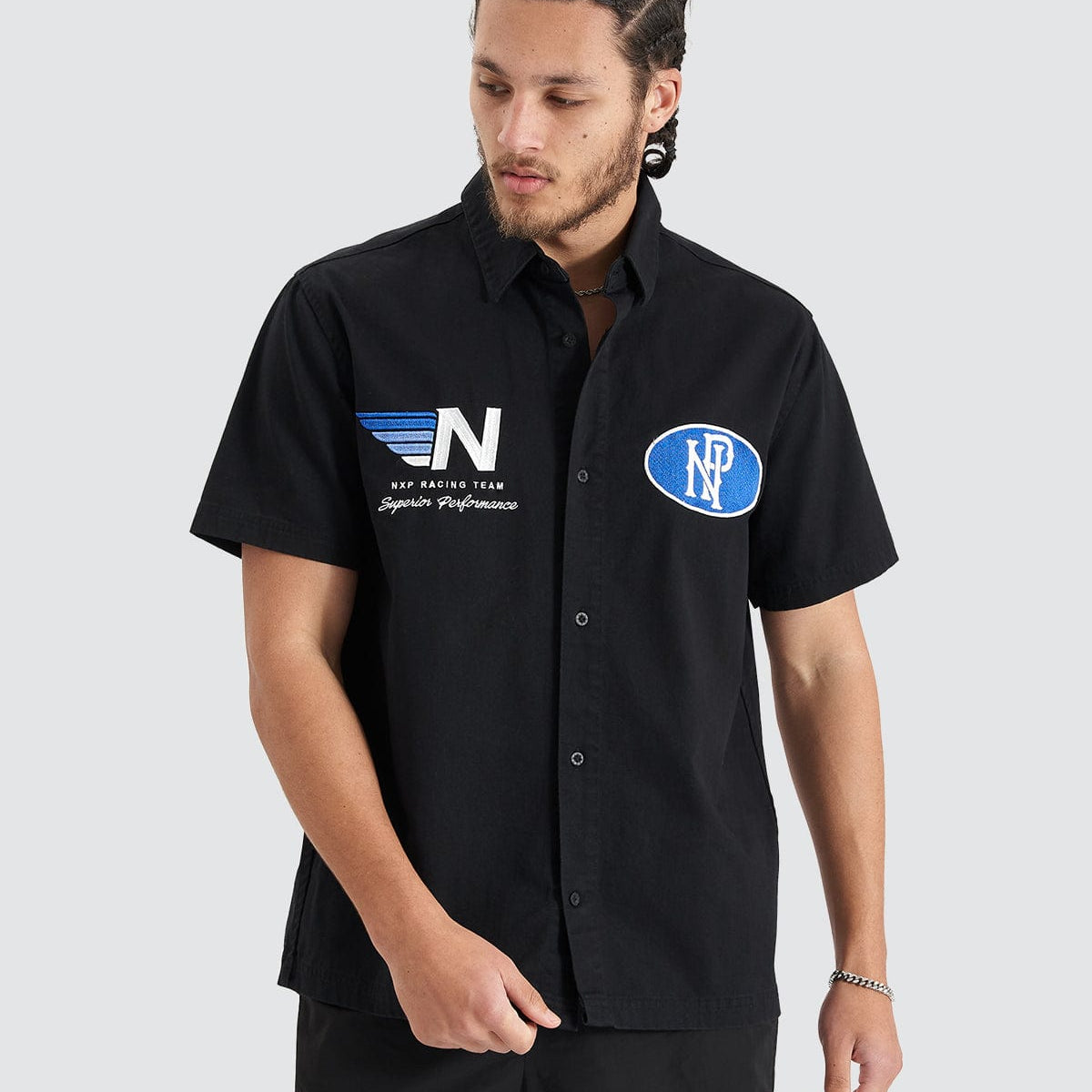 NXP Rebound Mechanic SS Shirt in Jet Black - Neverland Store
