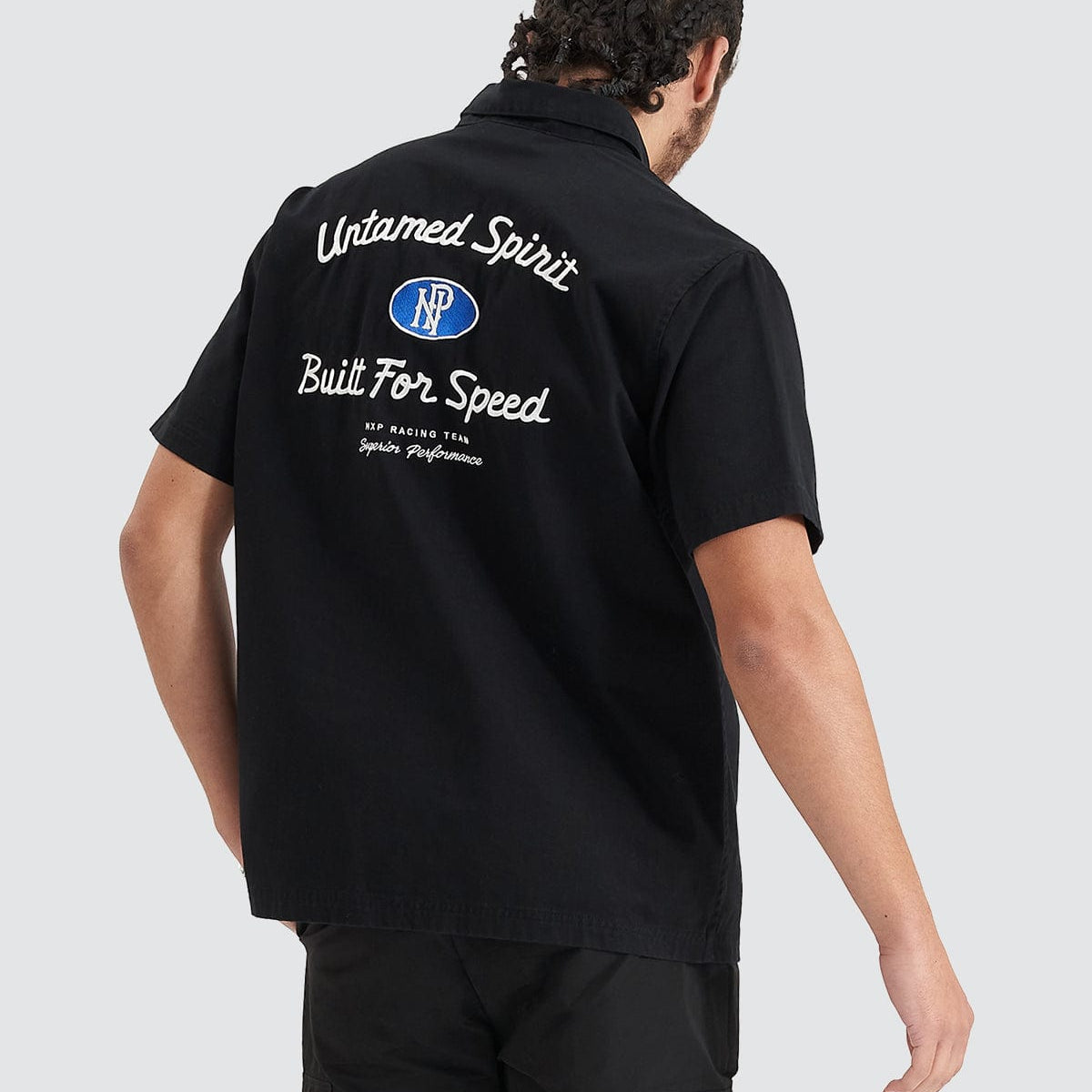 NXP Rebound Mechanic SS Shirt in Jet Black - Neverland Store