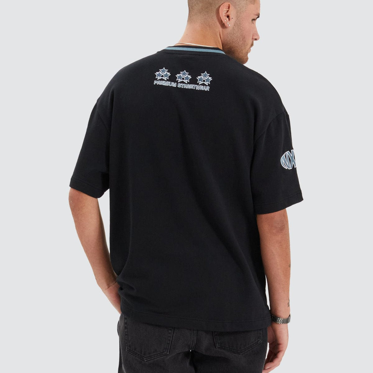 NXP Roadster Street Fit Tee in Grey Black - Neverland Store