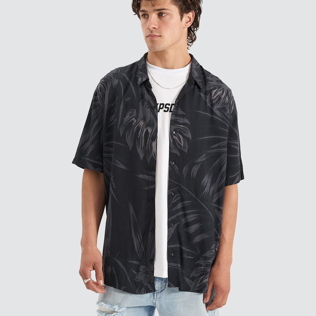 NXP Selector Relaxed Short Sleeve Shirt Black Print | Neverland ...