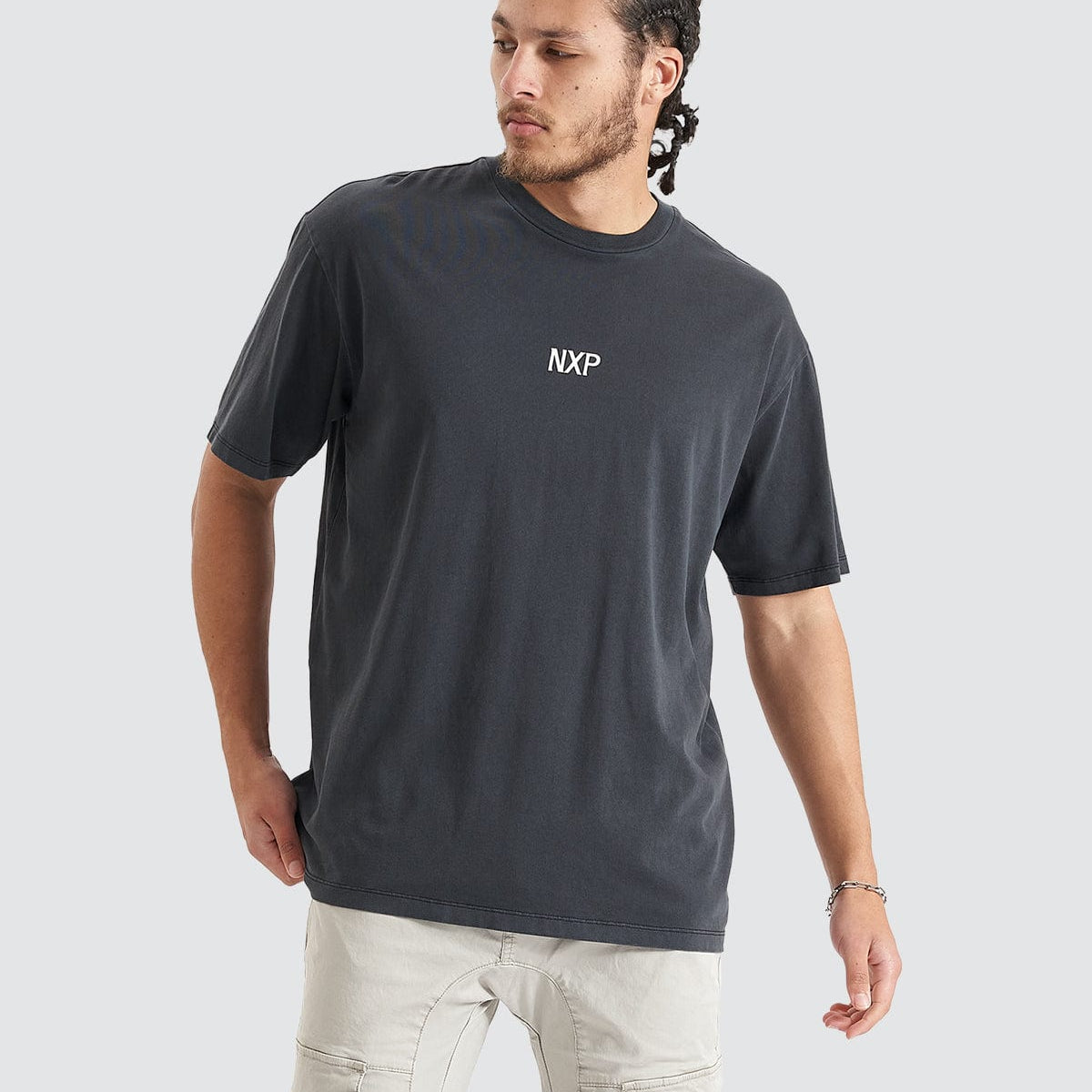 NXP Torque Box Fit Tee in Pigment Black - Neverland Store