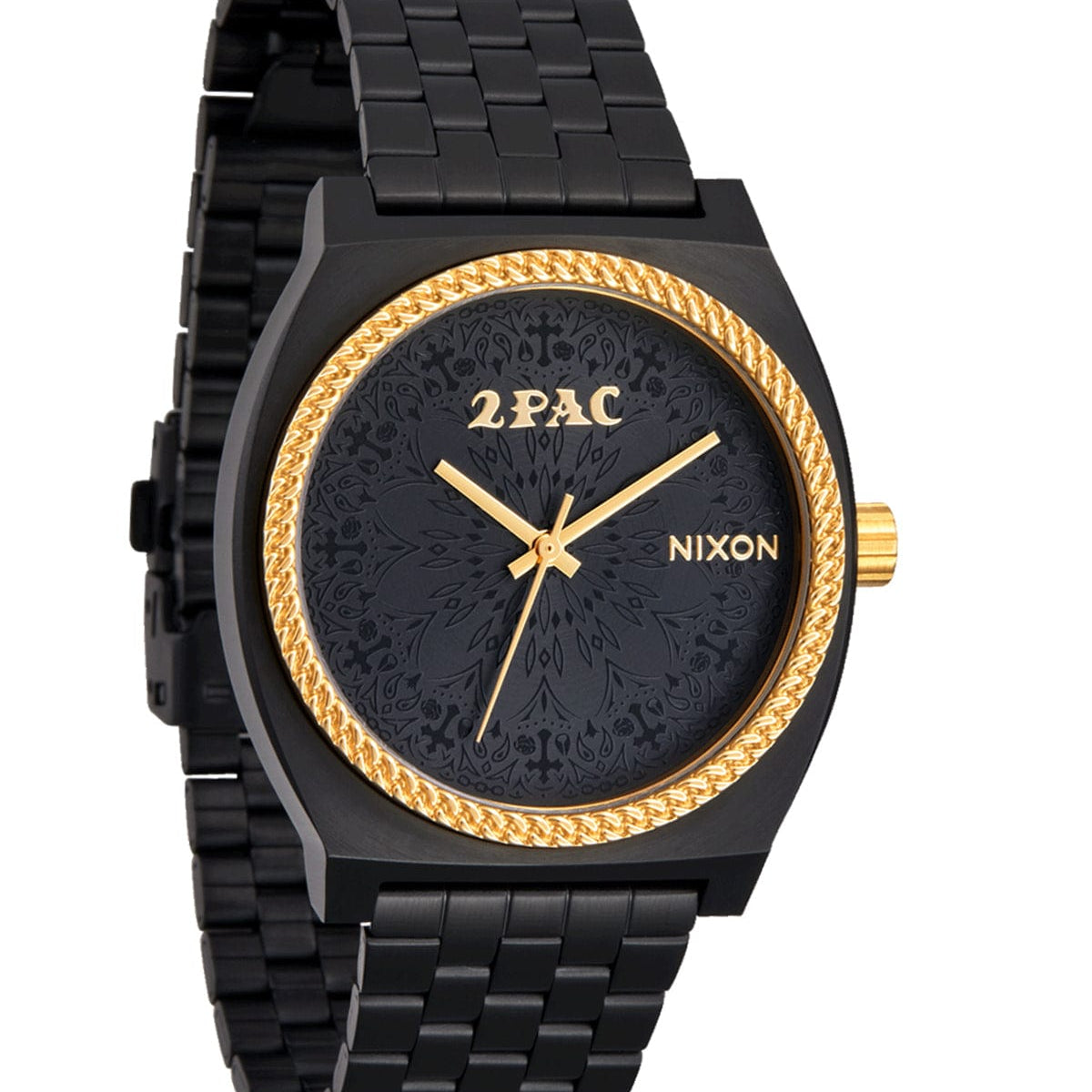 Tupac Time Teller Black / Gold | Neverland Store