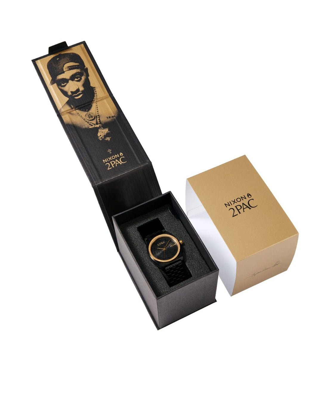 Tupac Time Teller Black / Gold | Neverland Store