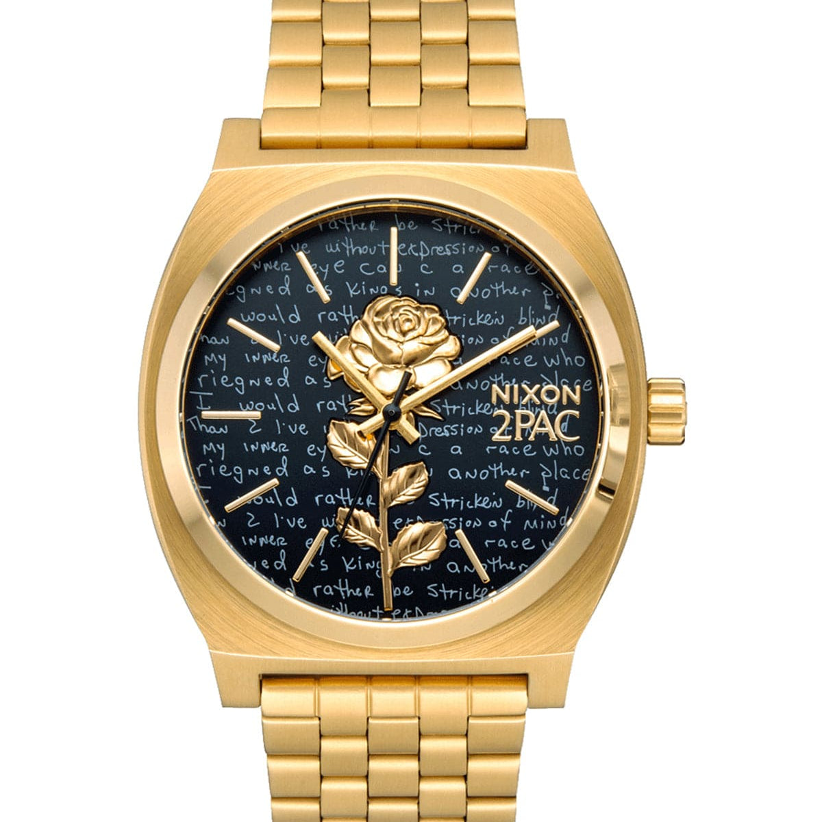 Tupac Time Teller Gold / Black | Neverland Store