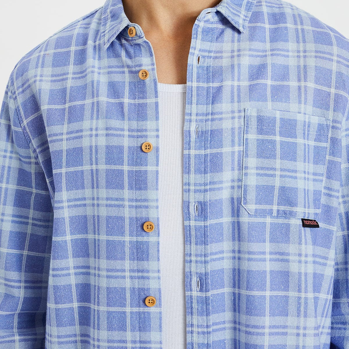 Cannes Casual Shirt Lolite Blue Check Print | Neverland Store