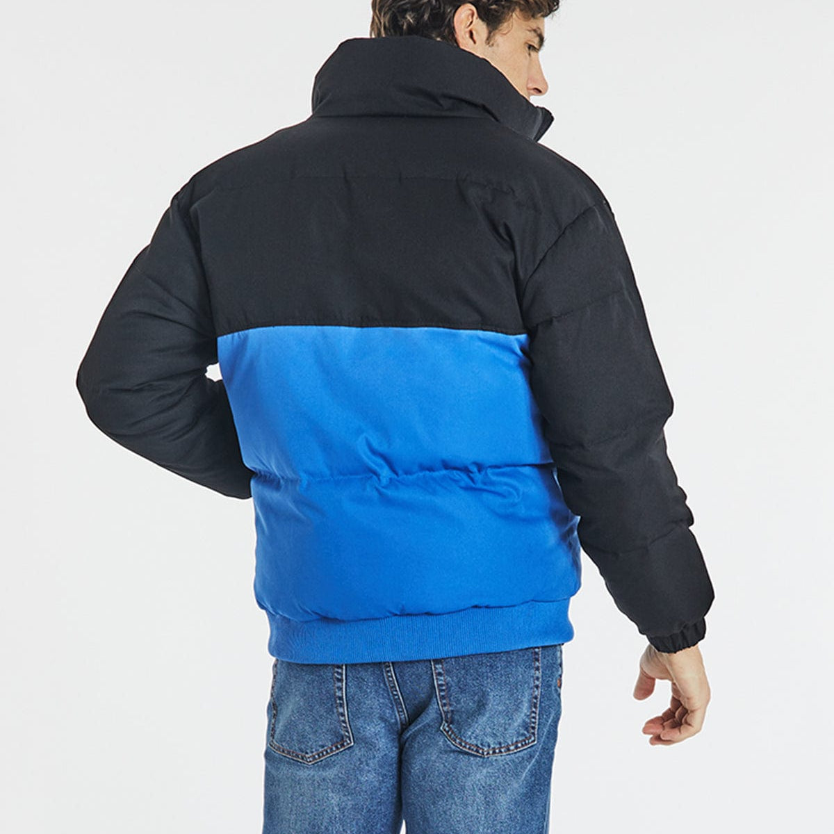 Holstein Puffer Jacket Black/Blue | Neverland Store