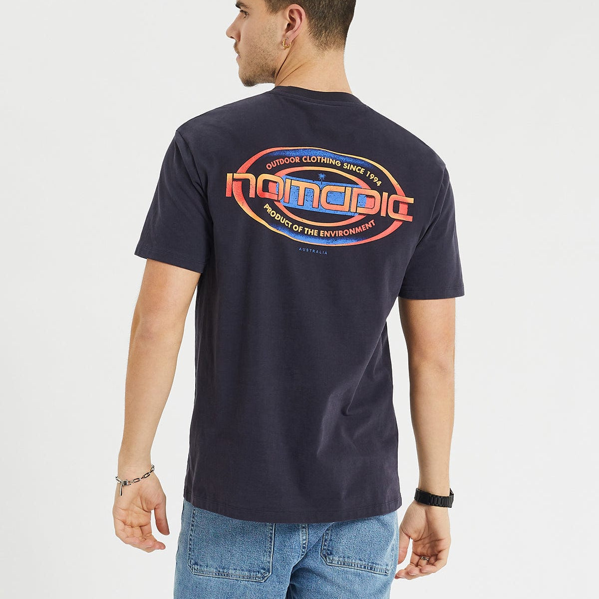 NOMADIC Barrier Relaxed Tee in Anthracite Black | Neverland | Neverland ...