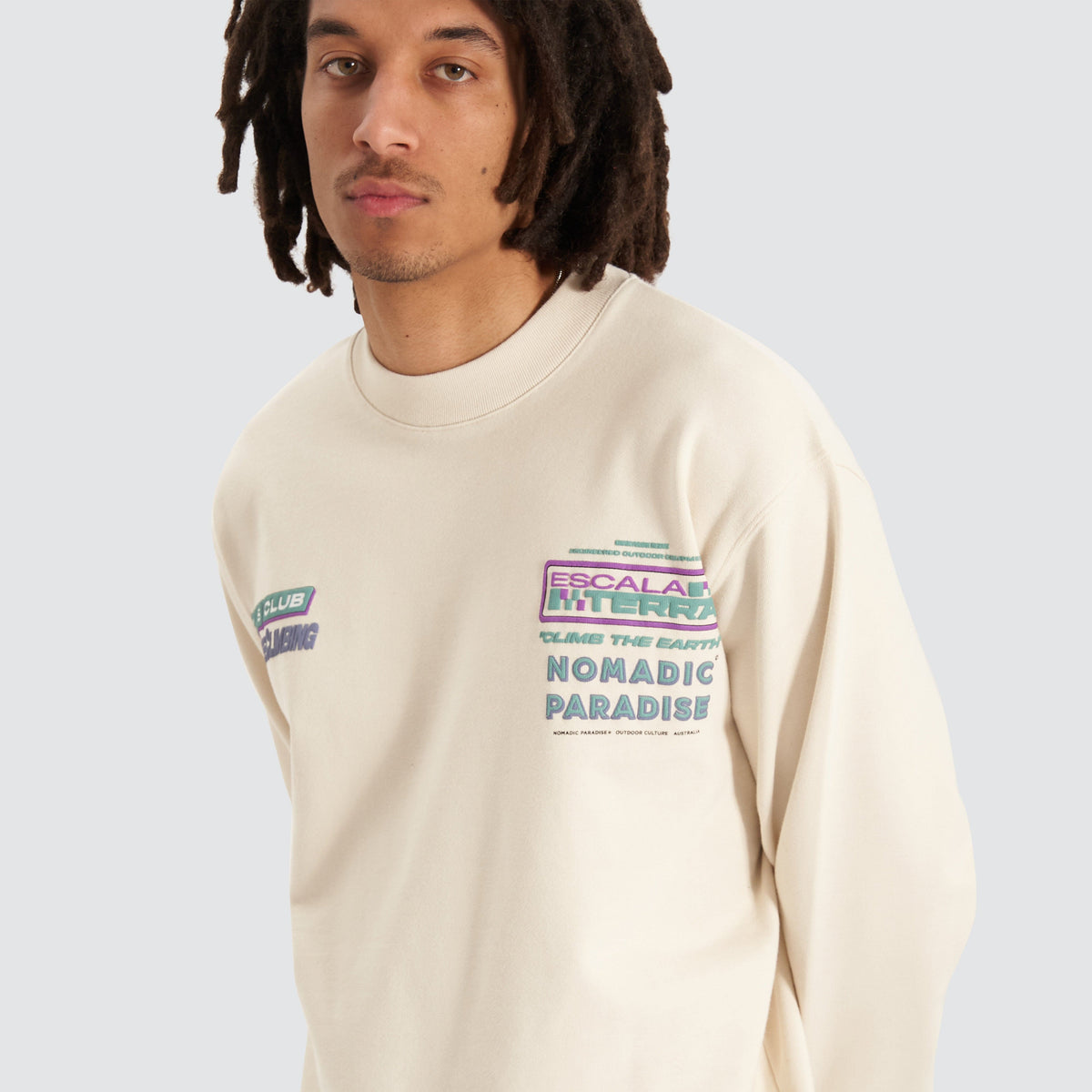 Nomadic Paradise Terra Crew Neck Sweater in Tofu - Neverland ...