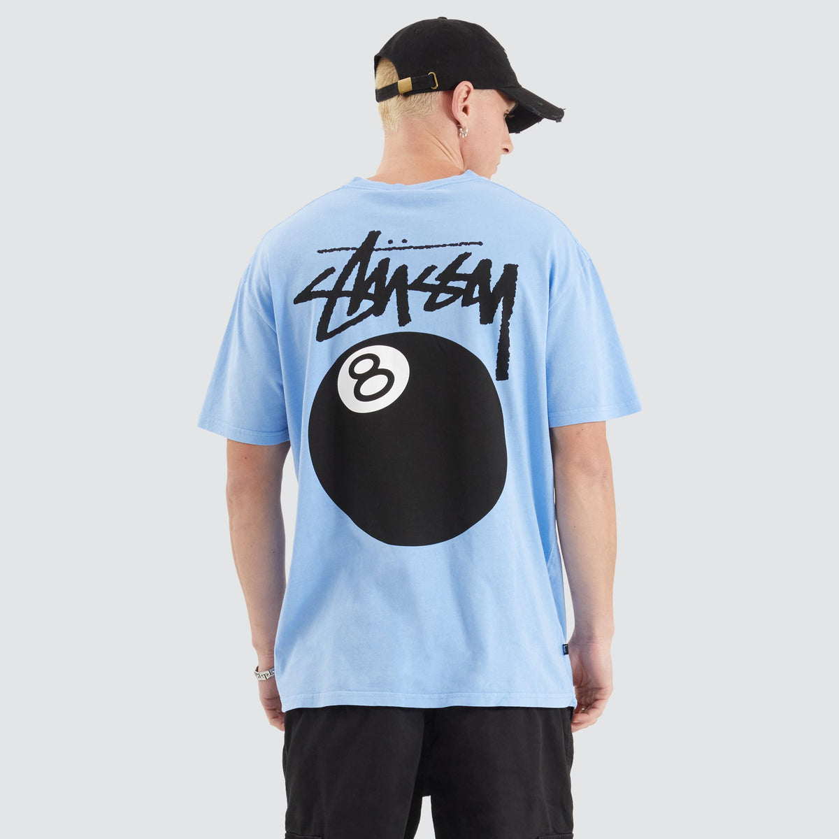 Stussy 8 Ball LCB Short Sleeve Tee in Pigment Blue | Neverland ...