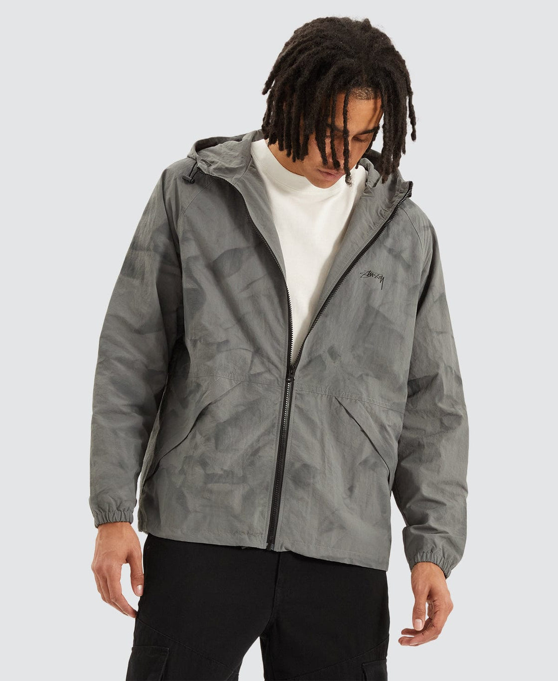 Stussy Wave Dye Jacket Grey | Neverland | Neverland Store