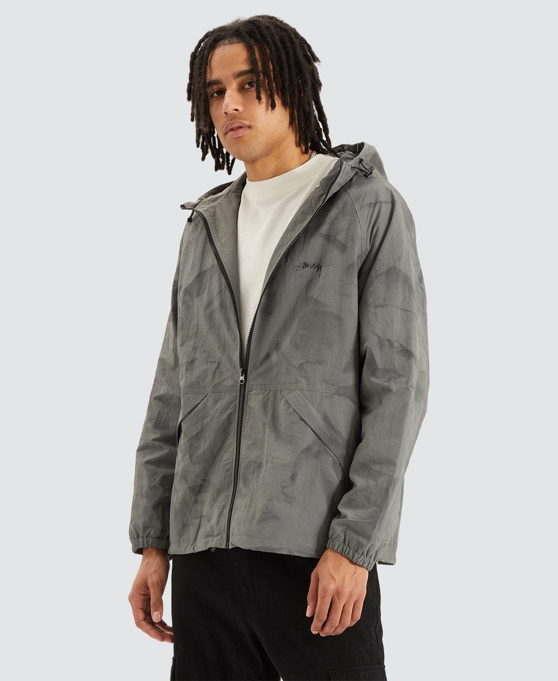 Stussy Wave Dye Jacket Grey | Neverland | Neverland Store