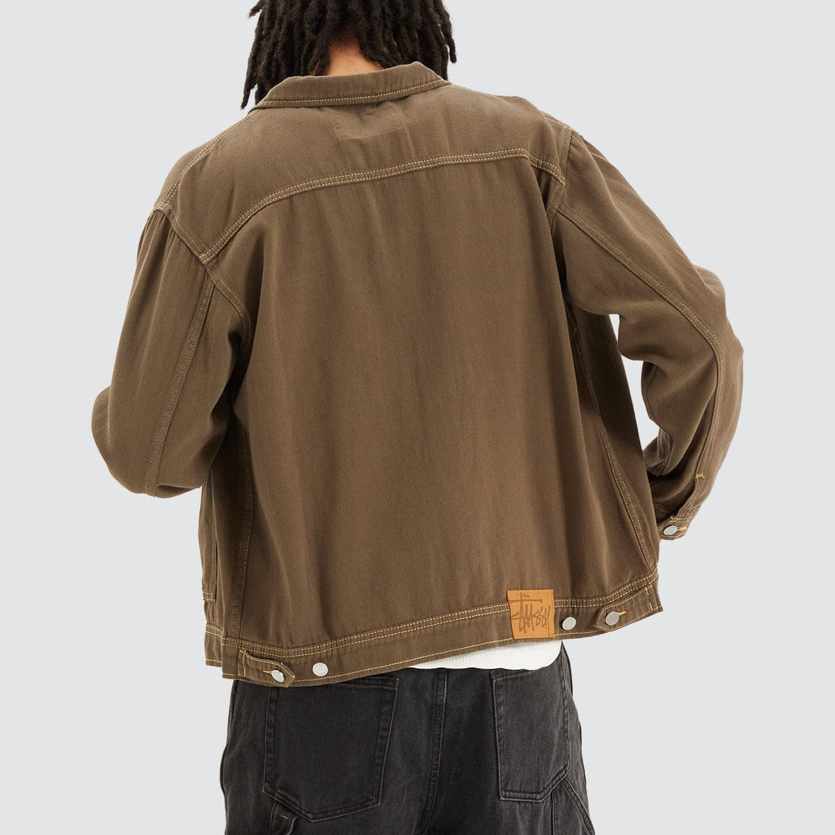 Stussy Twill Work Jacket Olive Green | Neverland | Neverland Store
