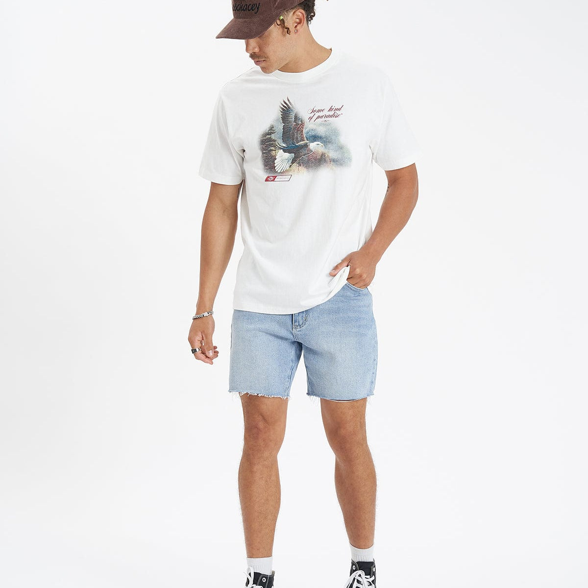 Thrills Beholder Merch Fit T-Shirt White | Neverland | Neverland Store