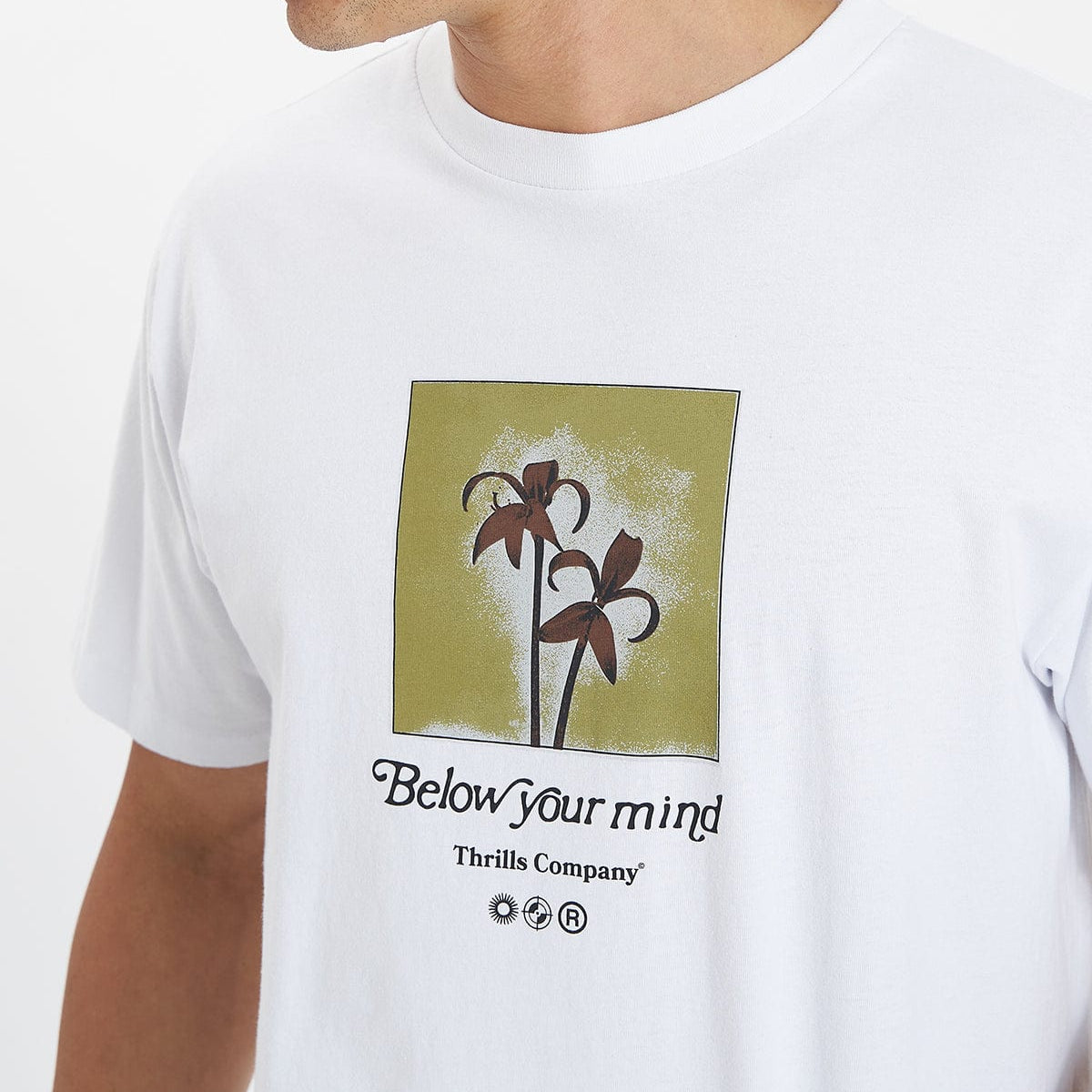 Thrills Below Your Mind Merch Fit T-Shirt White | Neverland | Neverland ...