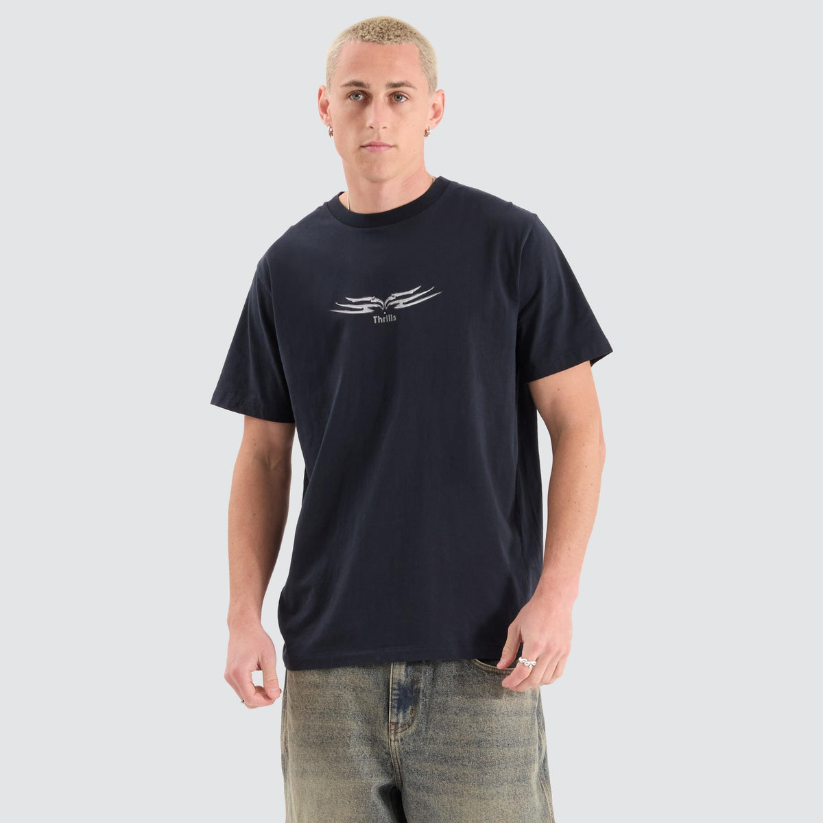 Easy Going Merch Fit Tee Twilight Black | Neverland Store