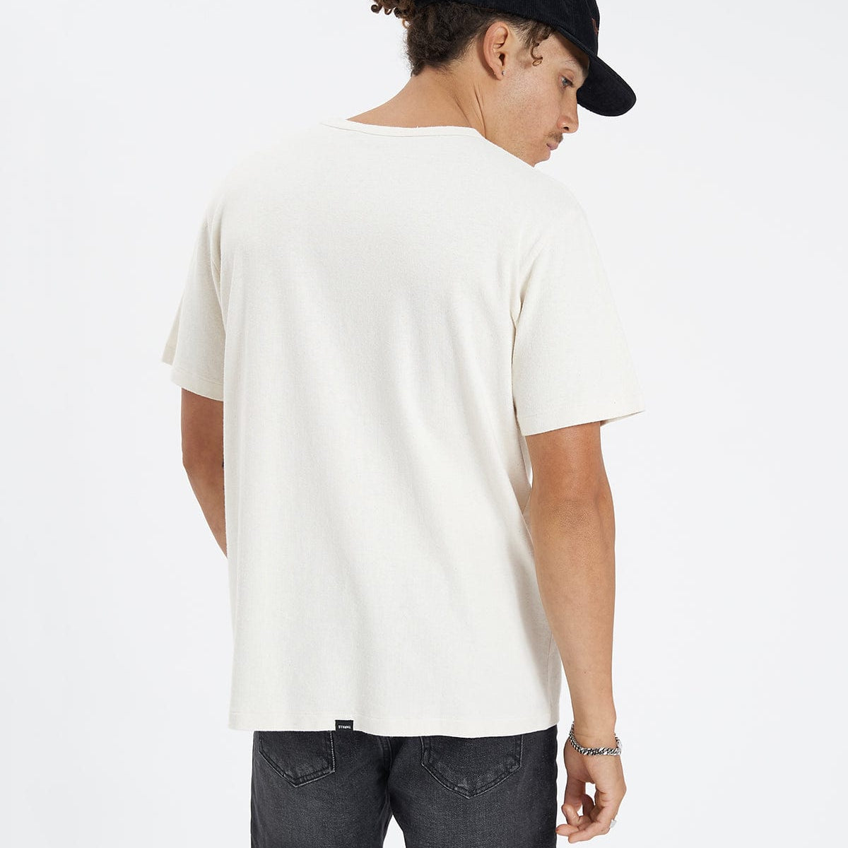 Hemp Natural Effects Merch Fit T-Shirt White | Neverland | Neverland Store