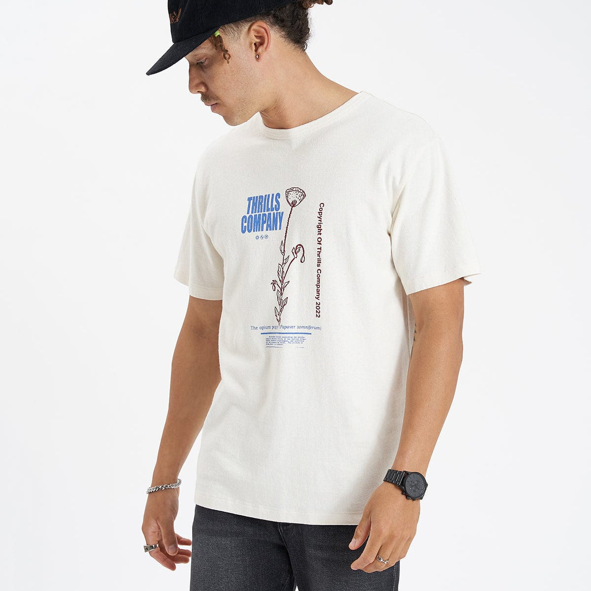 Hemp Natural Effects Merch Fit T-Shirt White | Neverland | Neverland Store