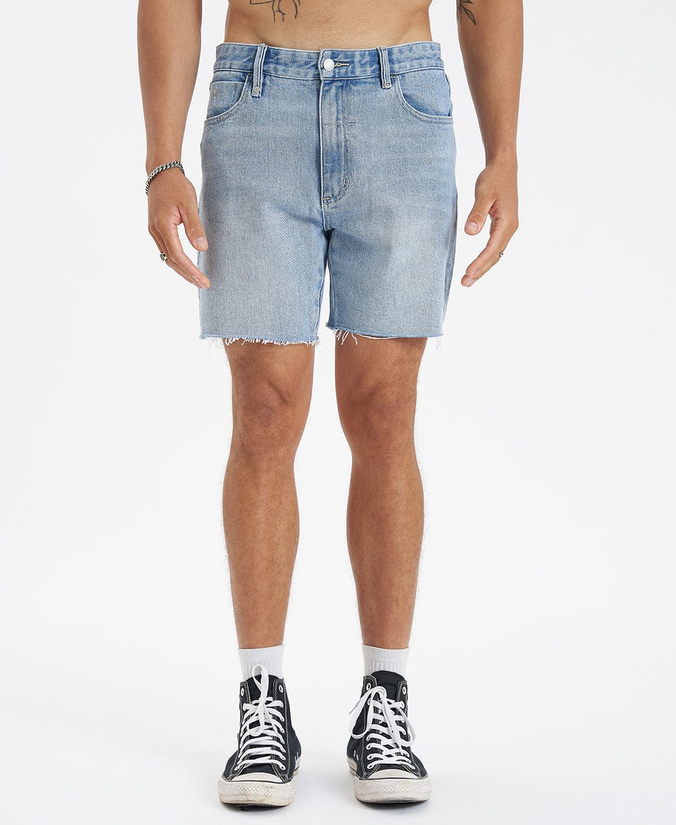 THRILLS Mandude Denim Shorts in Ash Blue | Neverland Store