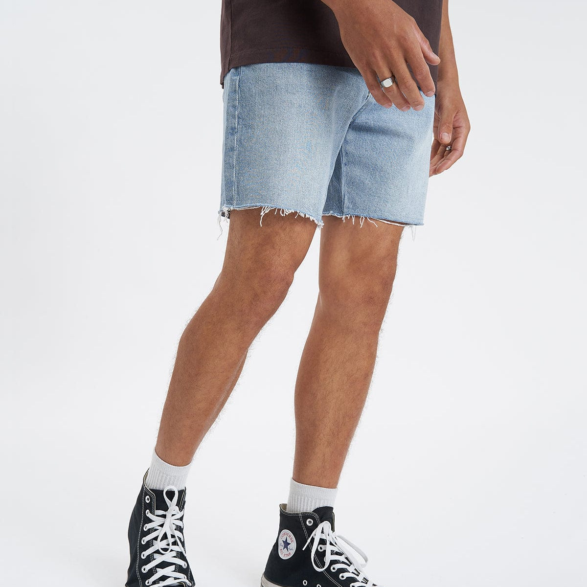 THRILLS Mandude Denim Shorts in Ash Blue | Neverland Store