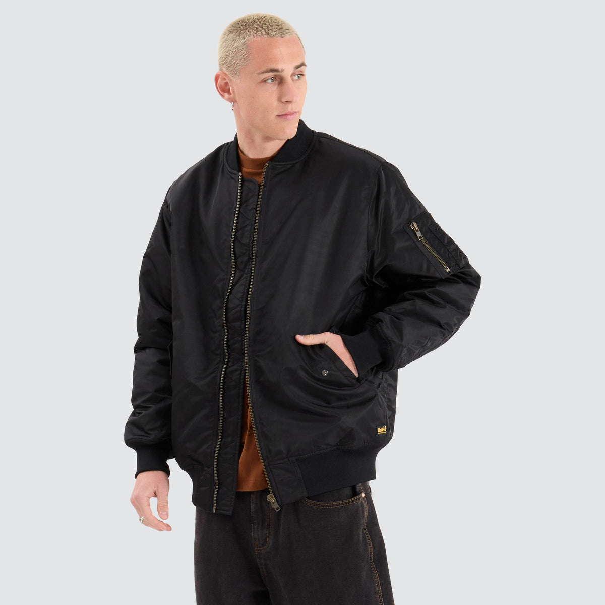 Thrills Union Bomber Black | Neverland Store