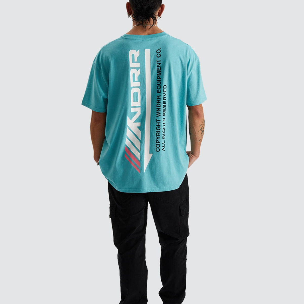 Detach Box Fit T-Shirt Teal Green | Neverland Store