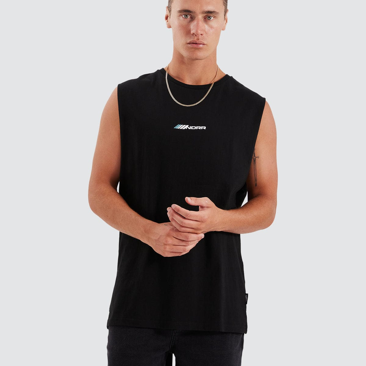 Detach Muscle Tee Black | Neverland Store