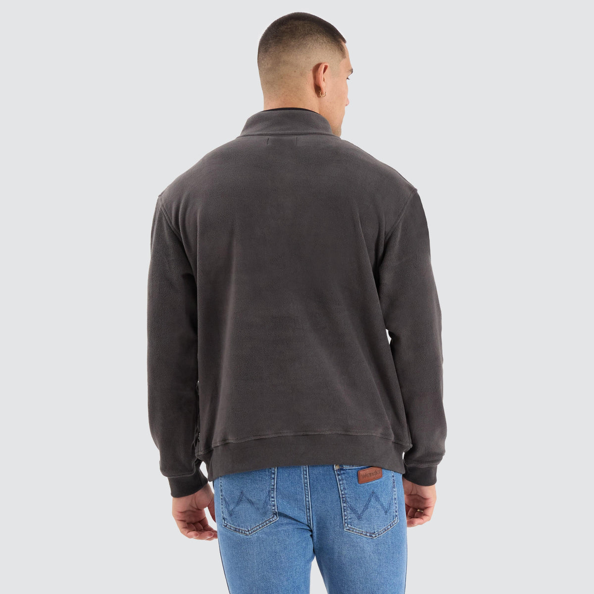 Wrangler Polar Button Up Sweat in Grey | Neverland | Neverland Store