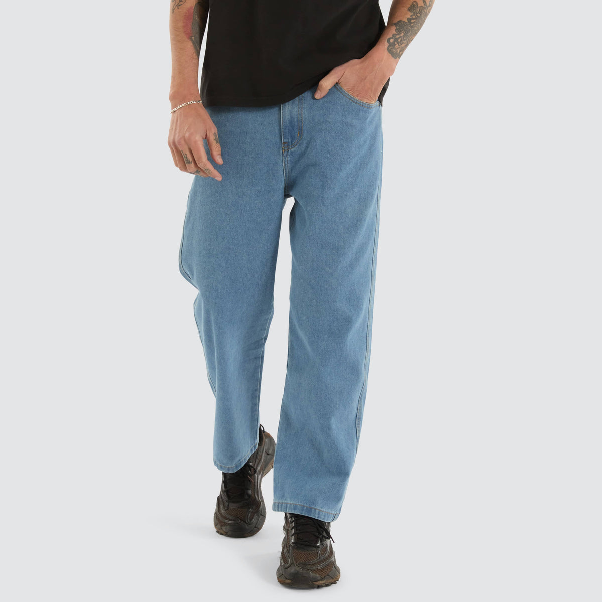 XLARGE Bull Denim 91 Pant in Mid Blue | Neverland Store