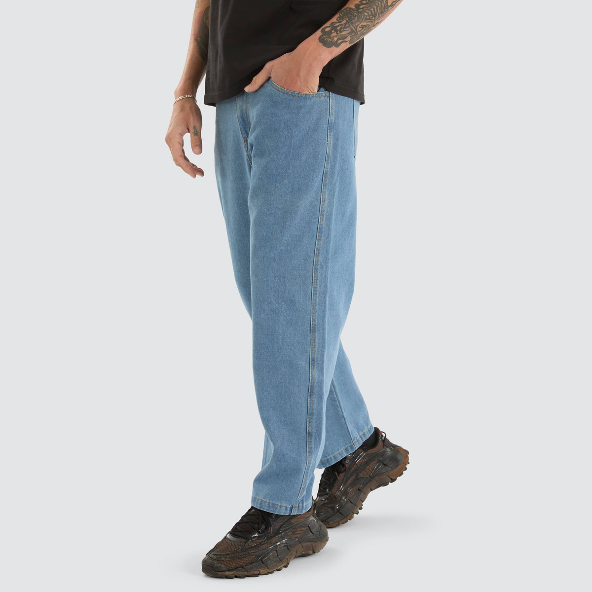 XLARGE Bull Denim 91 Pant in Mid Blue | Neverland Store