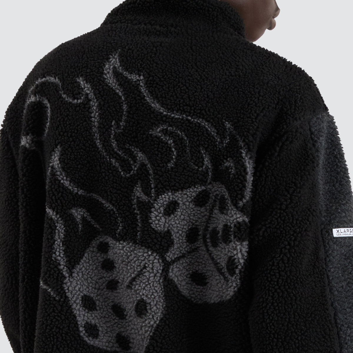 XLARGE Fire Dice Reversible Jacket in Black | Neverland Store