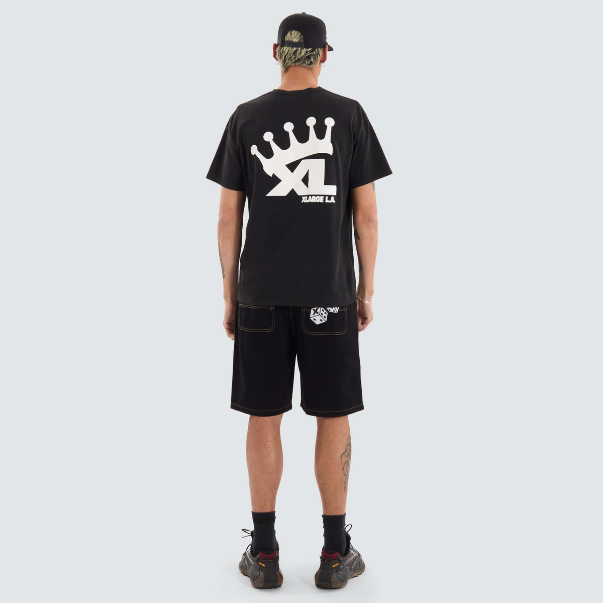 XLARGE XL Crown Tee in Pigment Black | Neverland Store